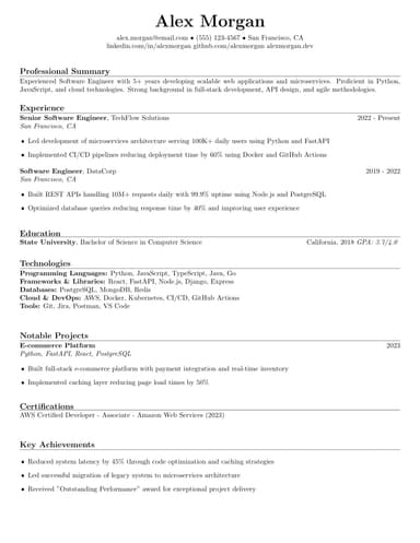 Free ATS Resume Checker & AI Resume Analyzer - Optimize Your Resume for ...